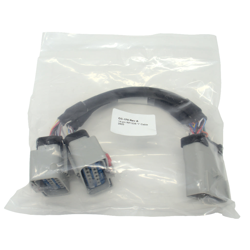 CC-170: RP1226 'Y' Cable Male to Female Splitter – Heitech Custom Solutions